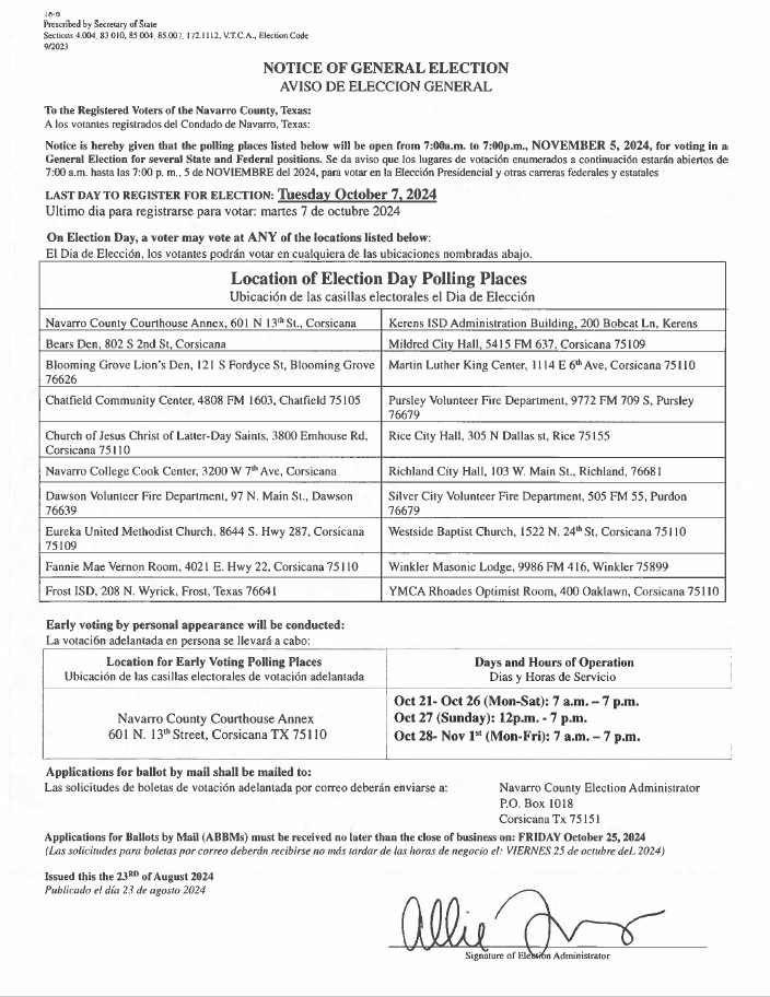 Navarro County, Texas